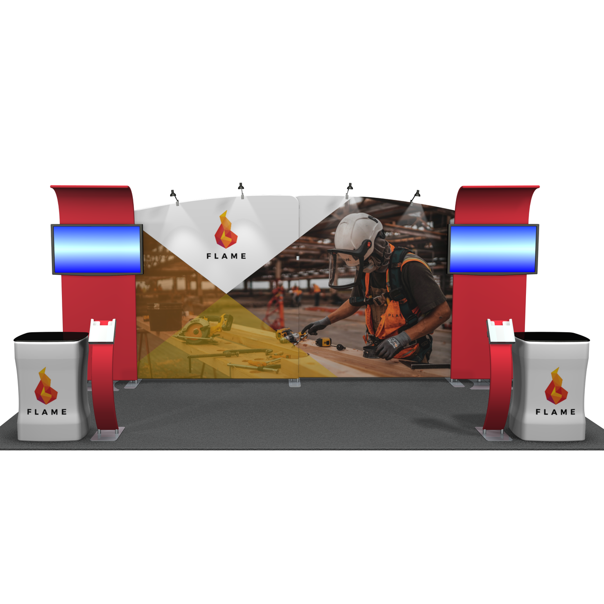 MDB-215 | 10'x20' portable modular trade show display – Featherlite Exhibits