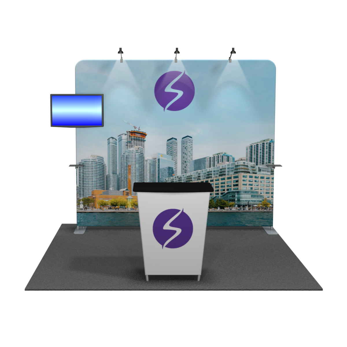 MDB-104-A | 10'x10' Modular Portable Trade Show Booth | Featherlite ...