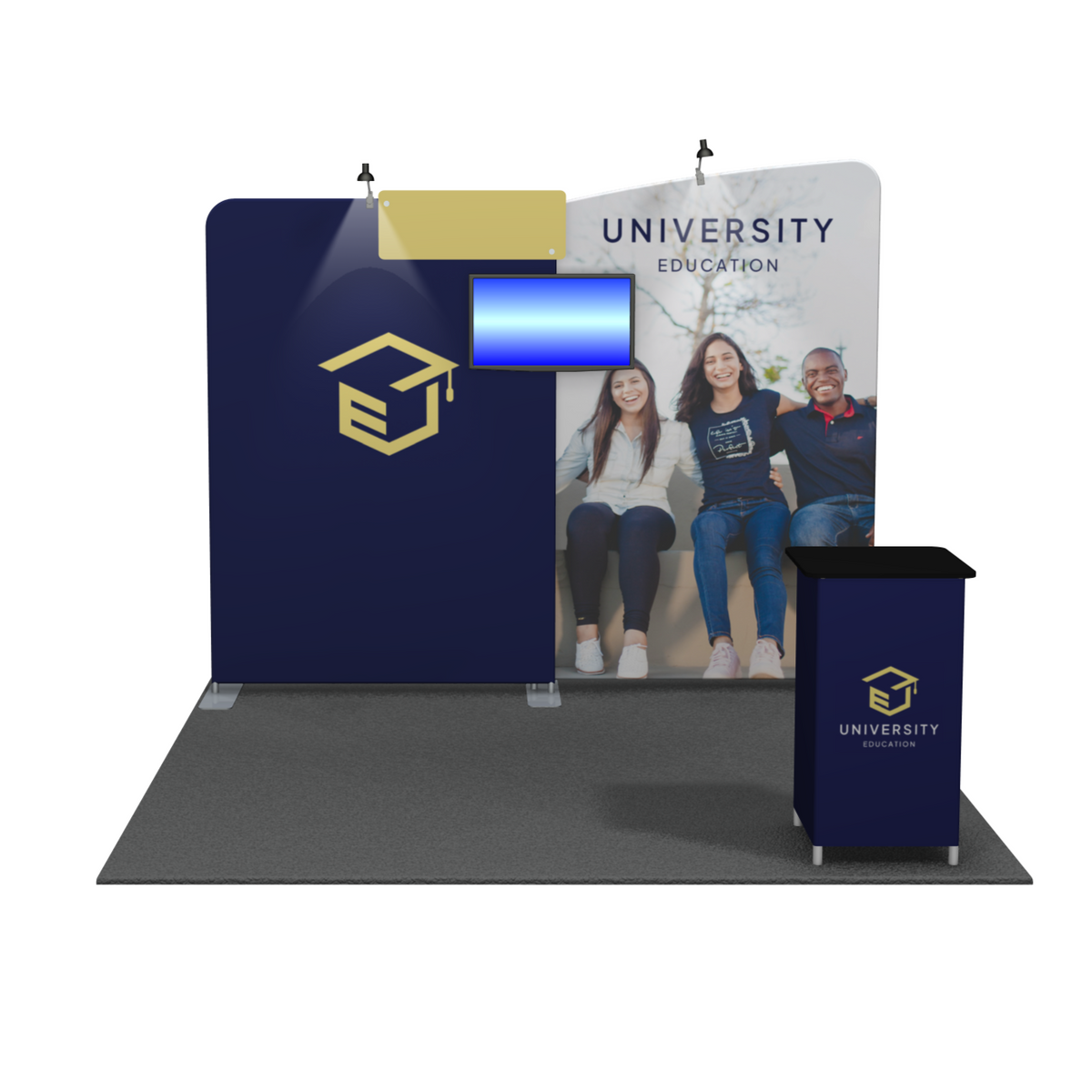 MDB-105-A | 10'x10' Modular Trade Show Booth | Featherlite ...