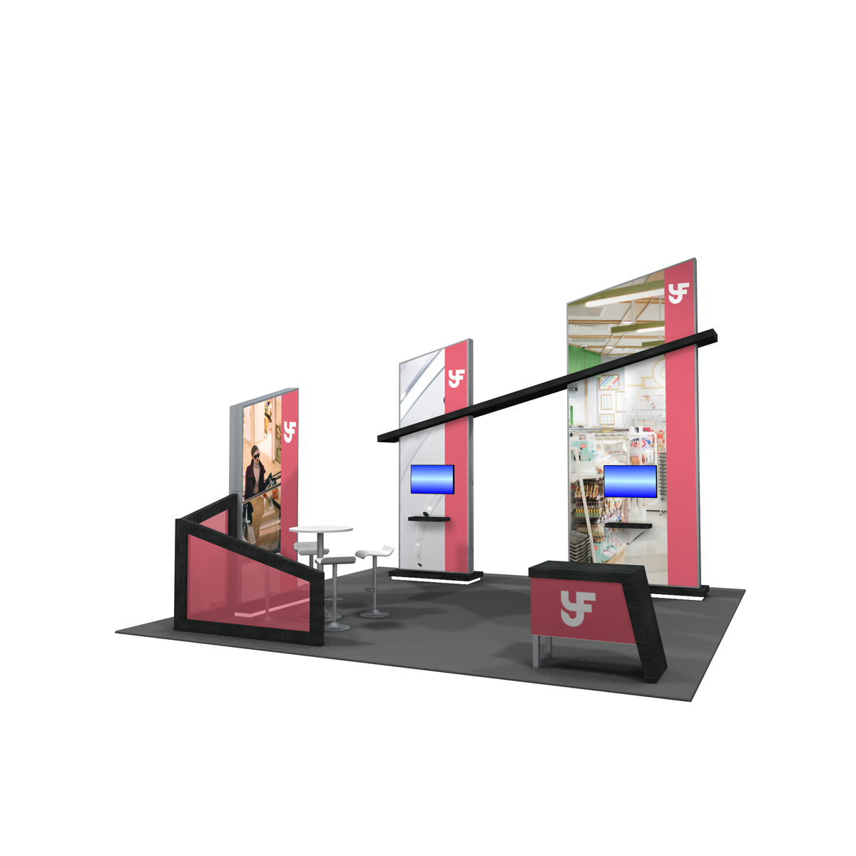 SYNC 3005 Modular Portable Trade Show Booth | Featherlite – Featherlite ...